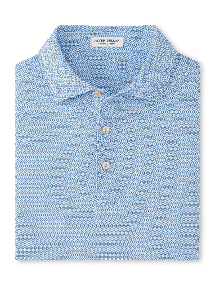 Peter Millar Costa Geo Performance Mesh Golf Shirts
